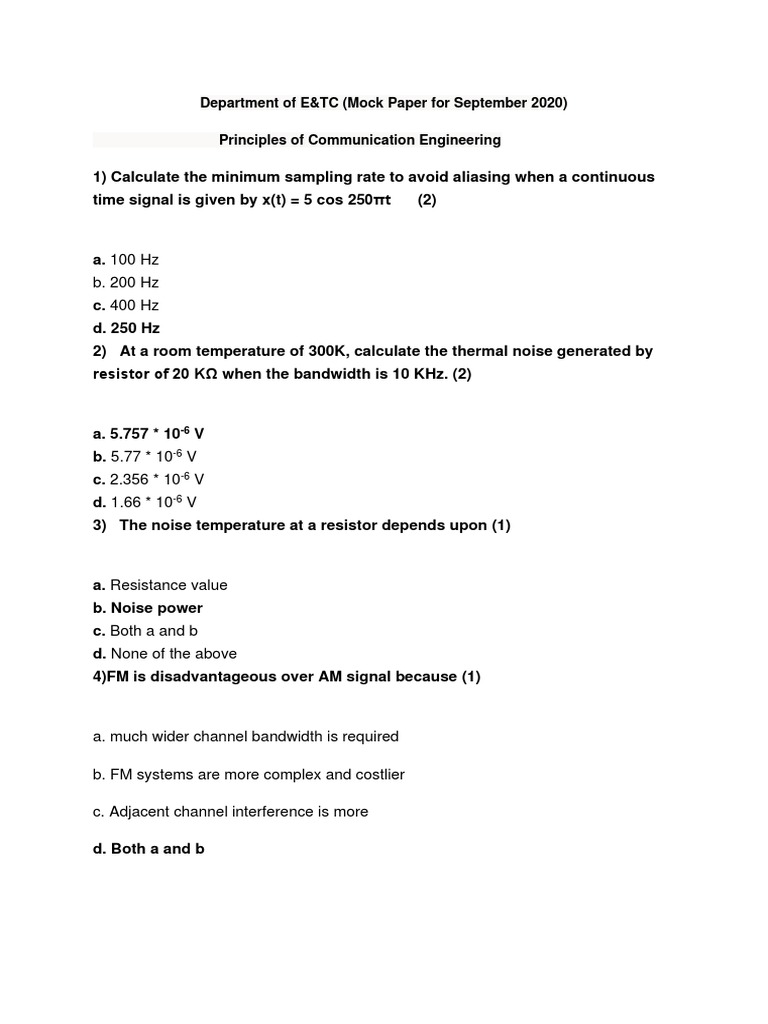 PCOM | PDF | Frequency Modulation | Detector (Radio)