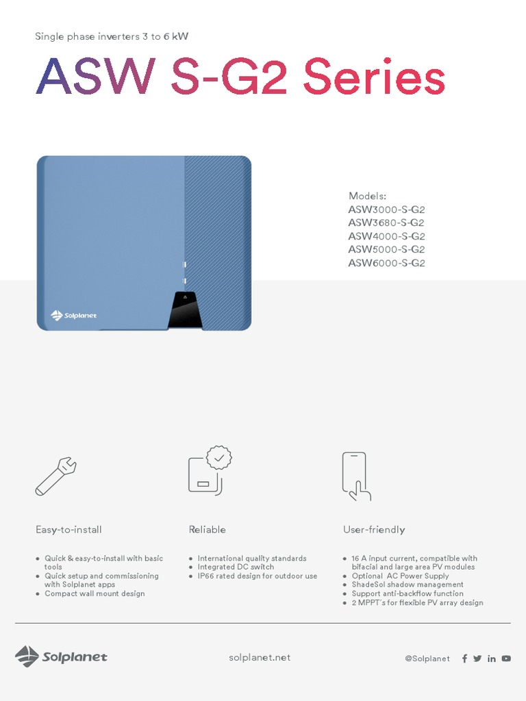 Datasheet ASW 3K-6K-S-G2 Series 0922 - Global EN - Web | PDF | Metrology | Power (Physics)