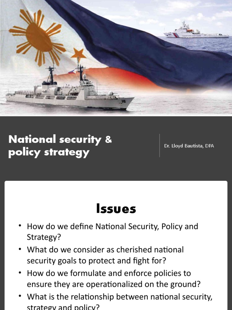 National Security & Policy Strategy (Morning Session) | PDF | Strategic ...