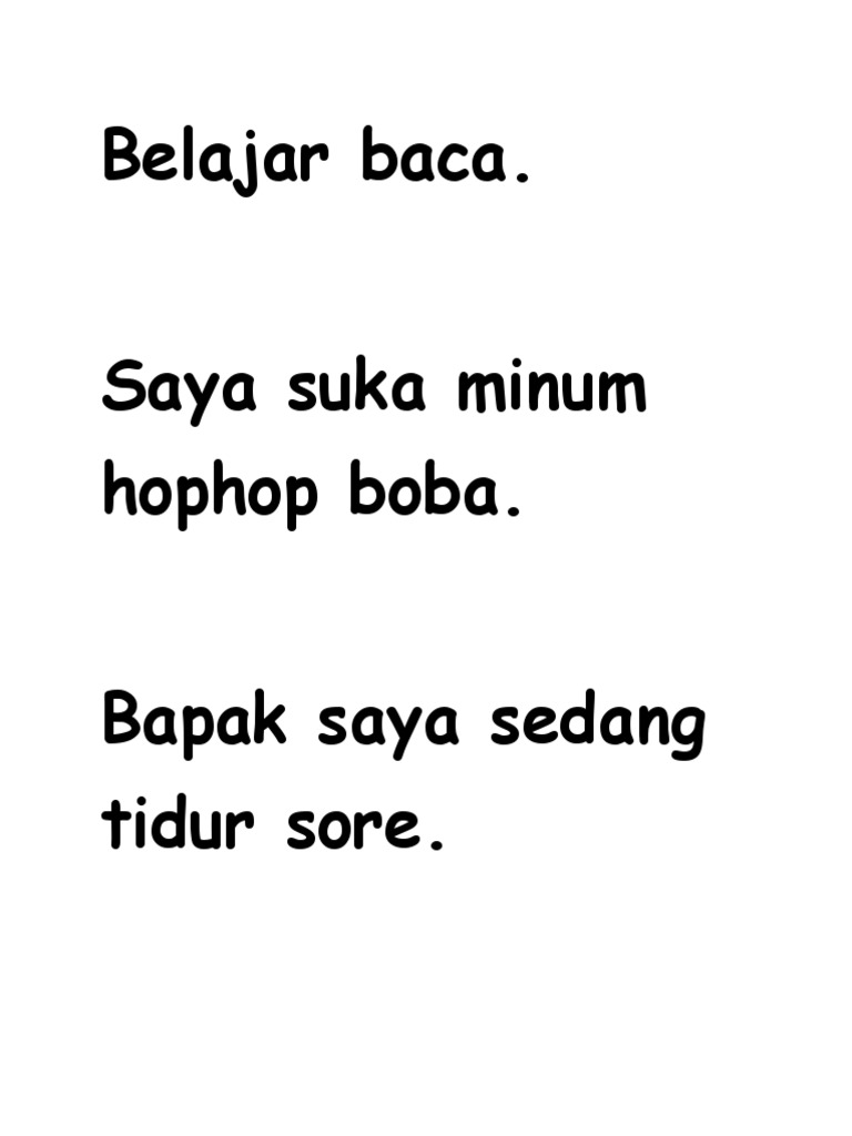 Belajar Baca | PDF