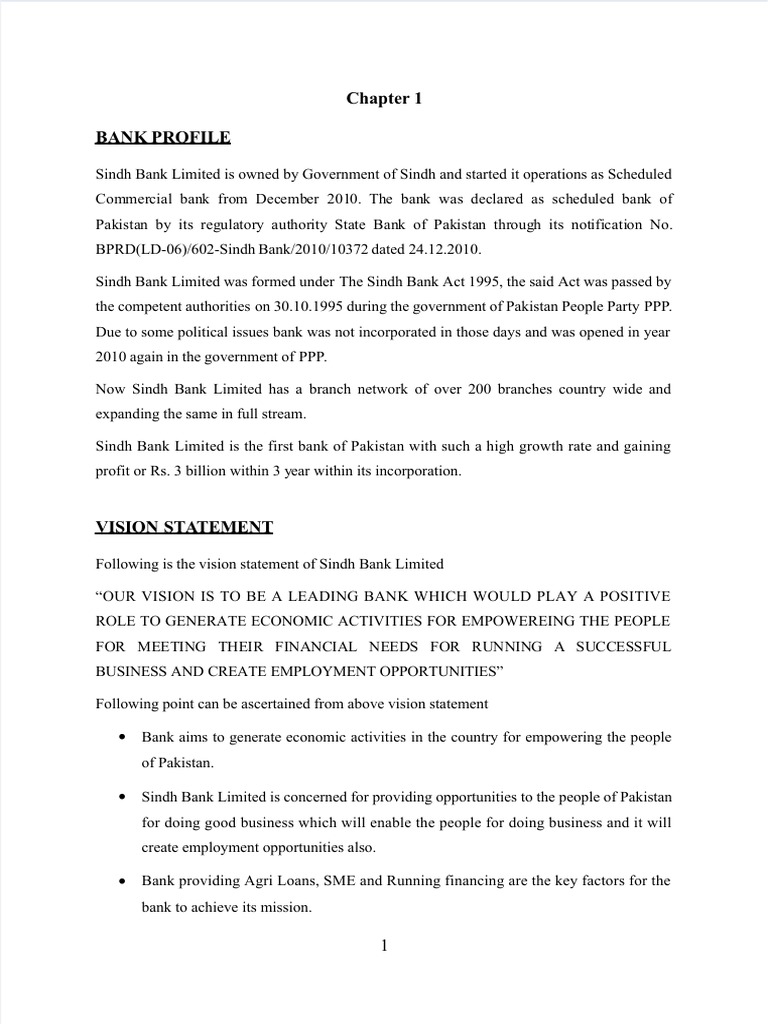 Internship Report Sindh Bank | PDF | Cheque | Transaction Account