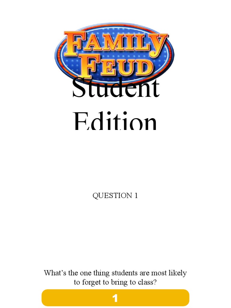 Family Feud | PDF
