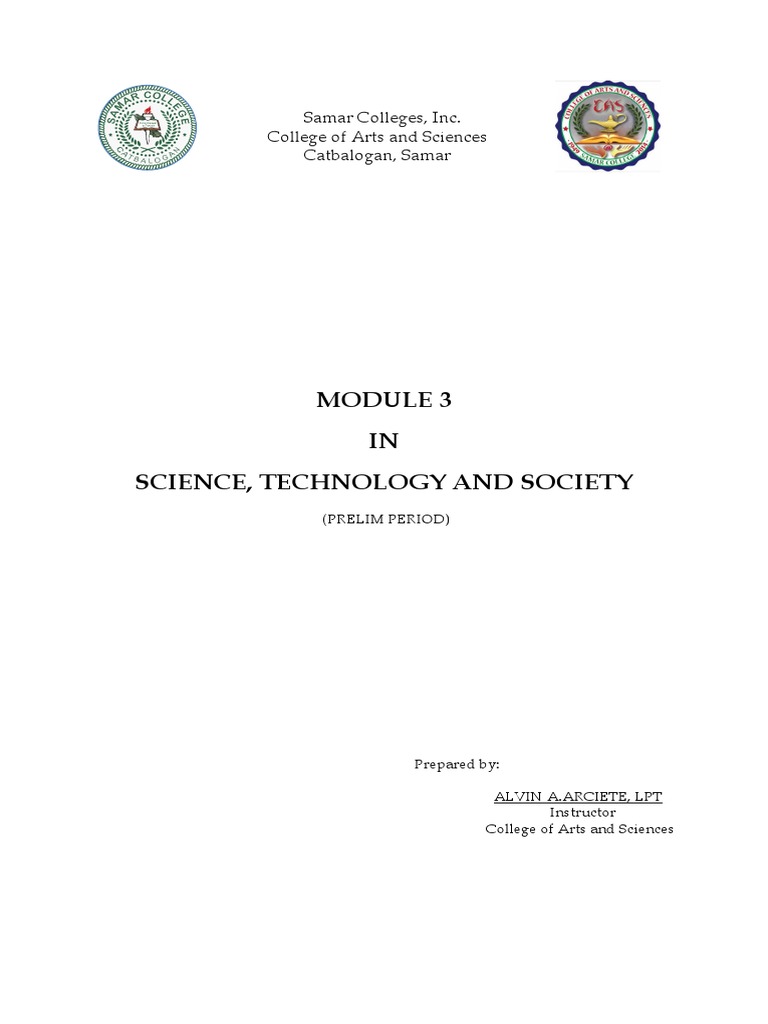 Science Technology and Society MODULE 3 | PDF | Science Education | Science