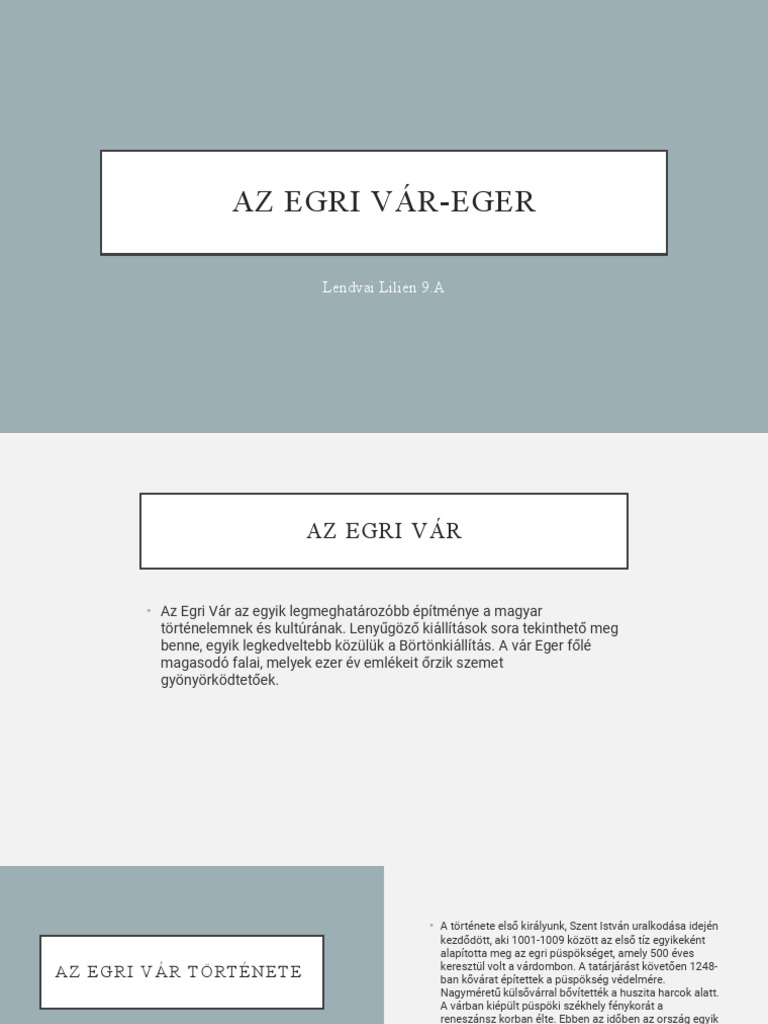 Egri Var | PDF