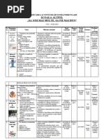 Scoala Altfel 2023-2024-Planificare Activitati | PDF