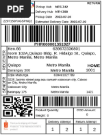 Sample JNT Waybill | PDF