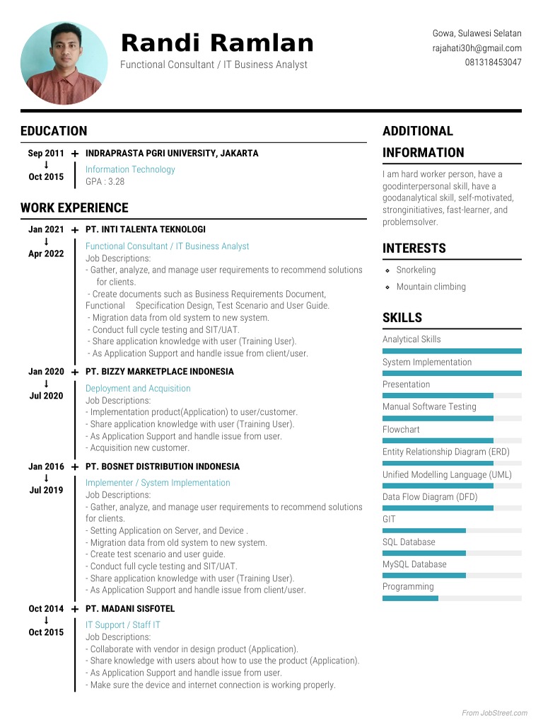 Gowa, Sulawesi Selatan IT Resume | PDF | Databases | Software Development