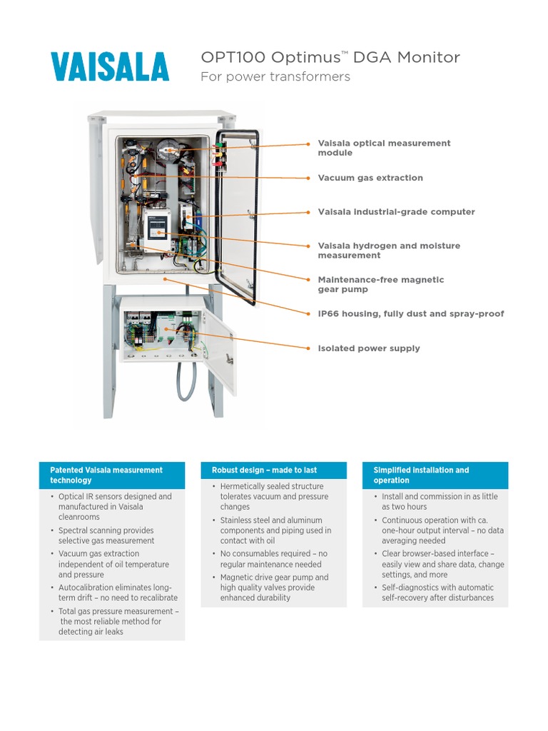 OPT100 Datasheet B211583EN0010 | PDF | Transformer | Carbon Dioxide
