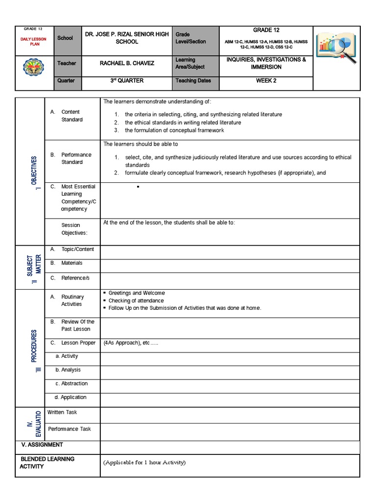 TSM DLP TEMPLATE 2ND Semester | PDF | Pedagogy | Education Theory