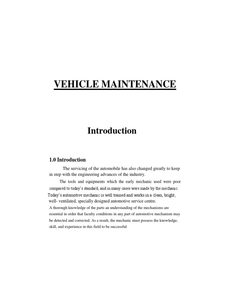 Vehicle Maintenance and Service Station Guide | PDF | Grinding ...
