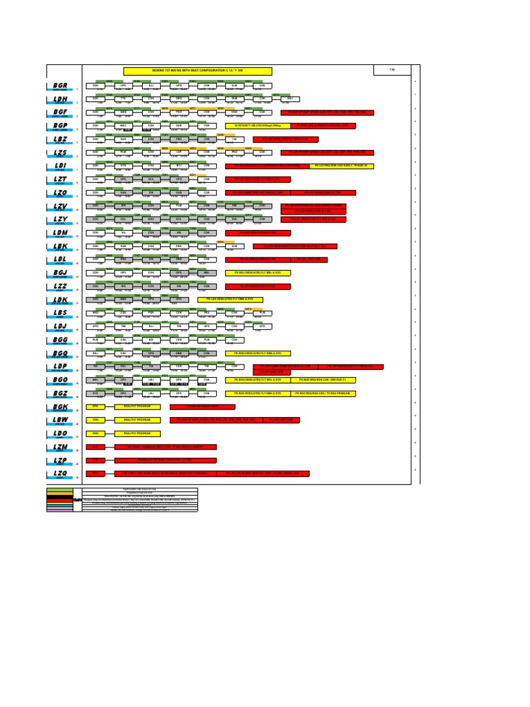 Batik Air 737-800 Seat Map & Schedule | PDF