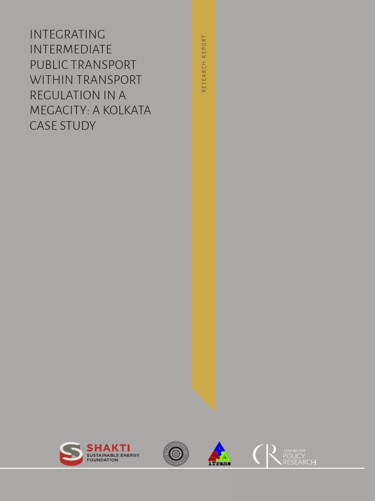 Integrating Ipt Within Transport Regulation in A Megacity Kolkata | PDF | Transport | Kolkata