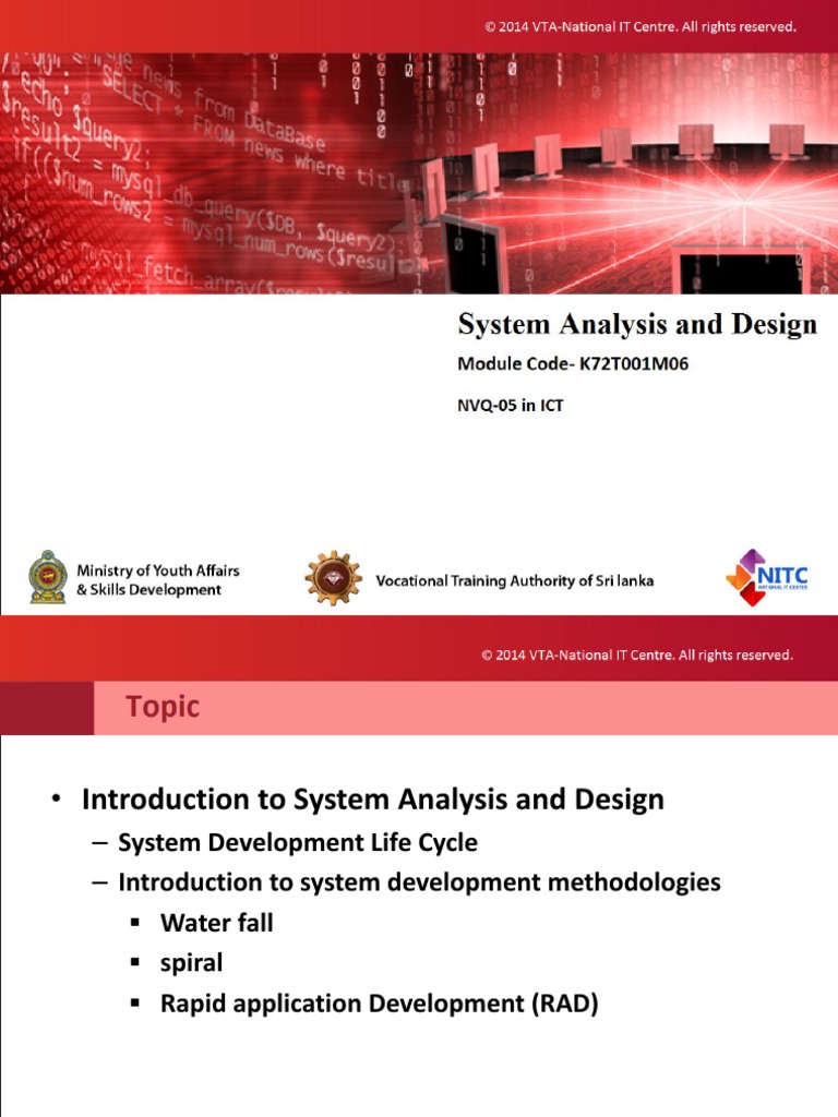 2.introduction To System Analysis and Design | PDF | Software Development Process | Computing