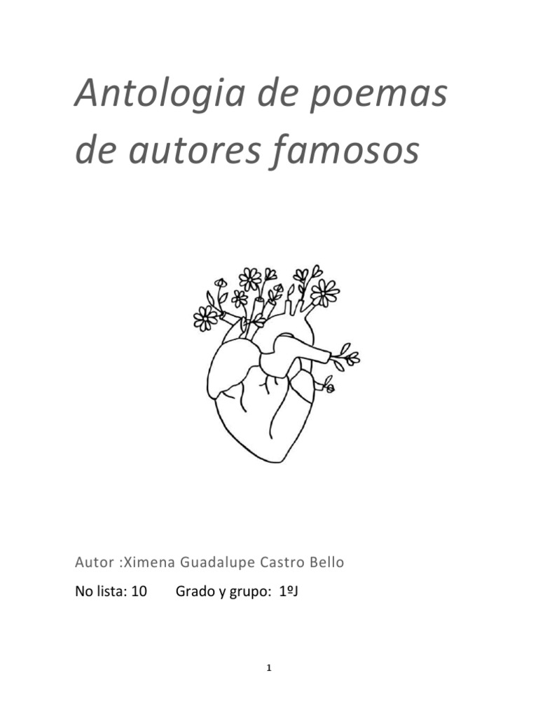 Antologia de Poemas de Autores Famosos | PDF | Amor