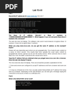 15.4.8 Lab - Observe DNS Resolution | PDF | Domain Name System | World Wide Web