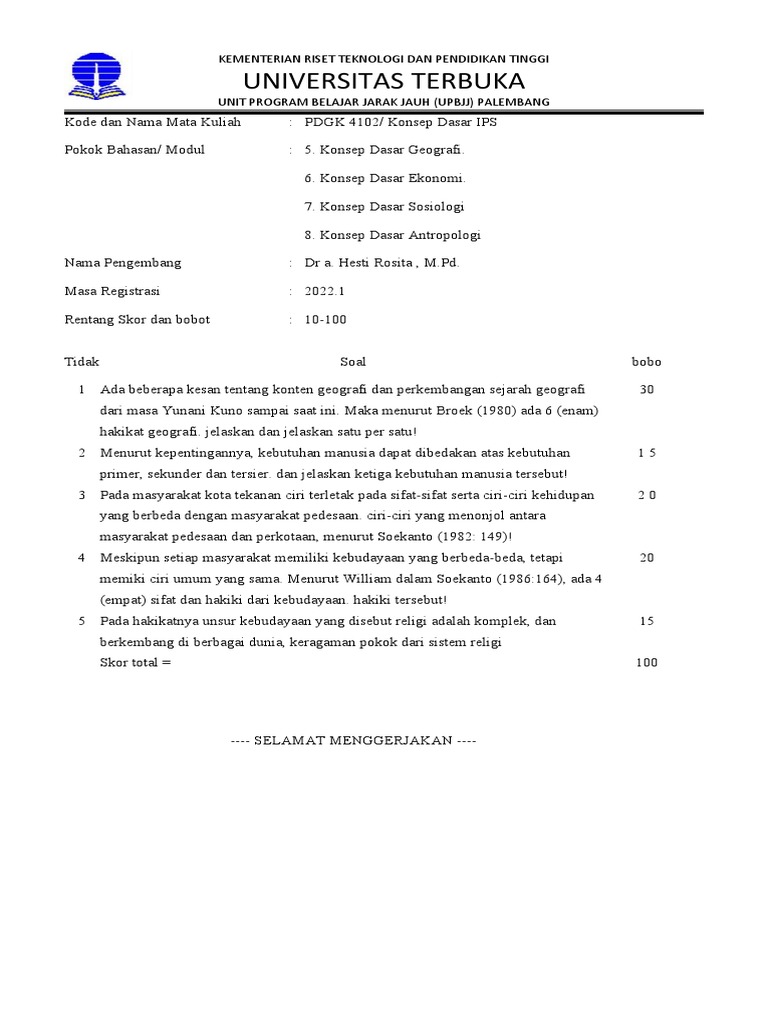 Konsep Dasar IPS dan Geografi | PDF | Sejarah