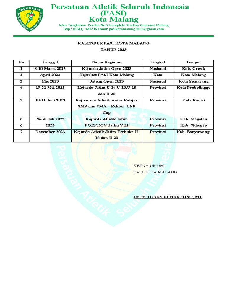 Kalender PASI | PDF