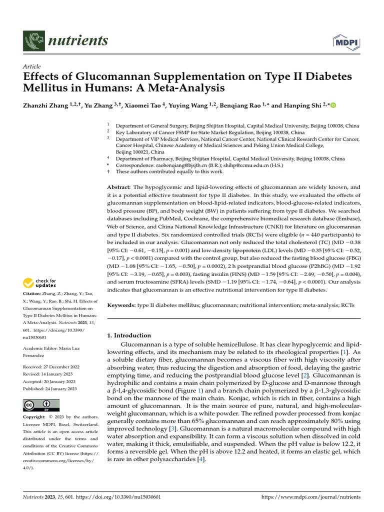 Nutrients 15 00601 | PDF | Dietary Fiber | Diet & Nutrition