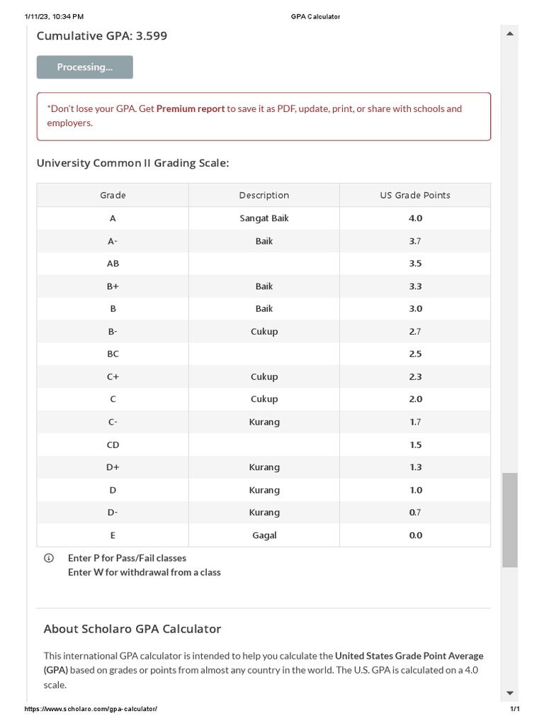 GPA Calculator 7 | PDF