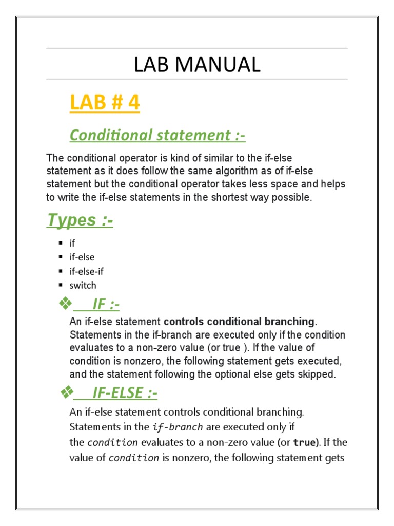 LAB MANUAL - Docx 4 | PDF LAB MANUAL - Docx 4 | PDF