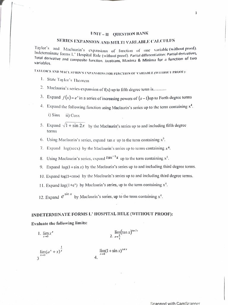 Maths Module 2 Question Bank | PDF | Algebra | Mathematical Relations