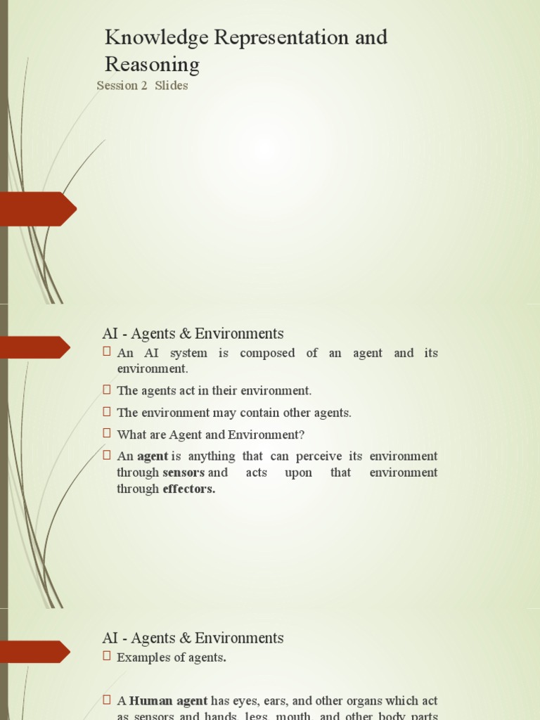 AI Session 2 Slides | PDF | Logic | Artificial Intelligence