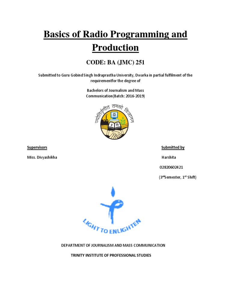 Understanding the Basics of Radio Programming and Production | PDF ...