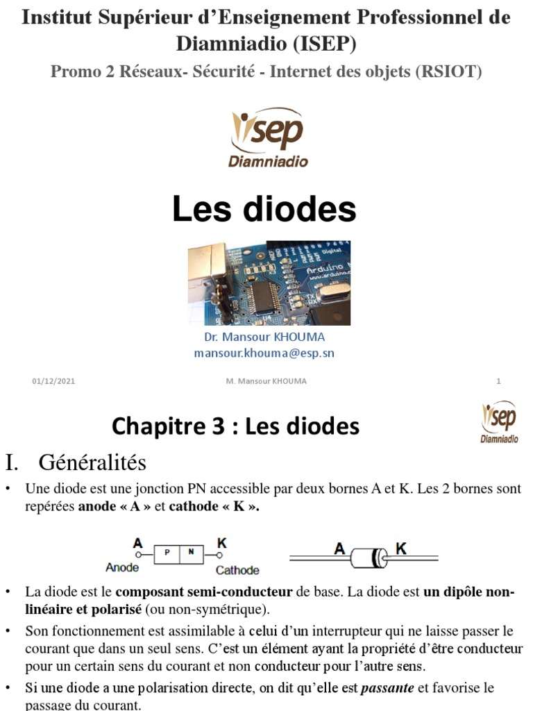 Introduction aux diodes et applications | PDF | Diode | Diode électroluminescente