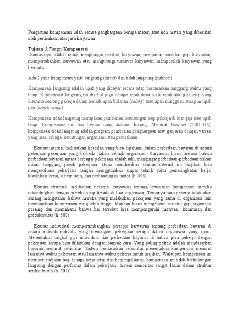 Narasi Presentasi SDM | PDF