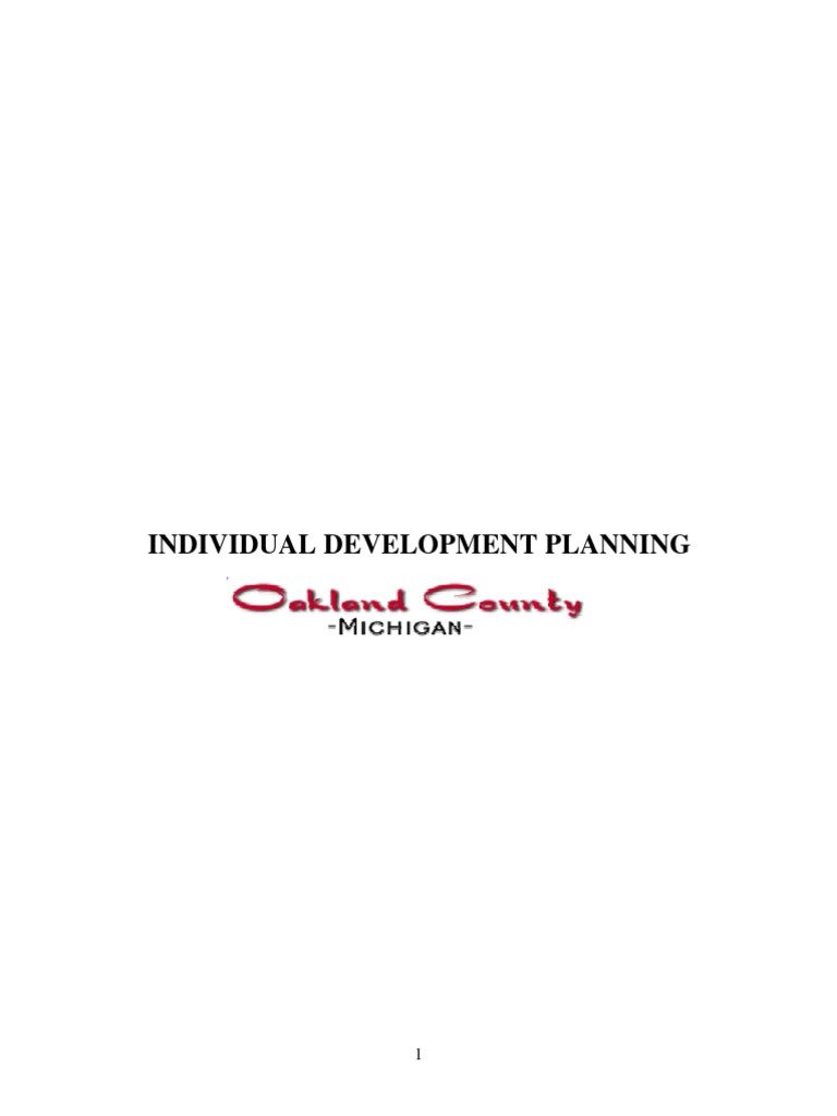Individual Development Plan | PDF | Expert | Behavior