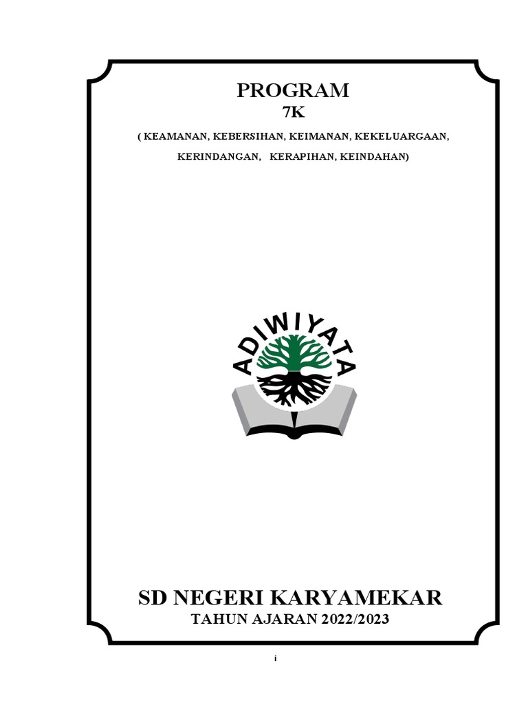 Program Kerja 7 K SD | PDF | Karier & Perkembangan | Bisnis