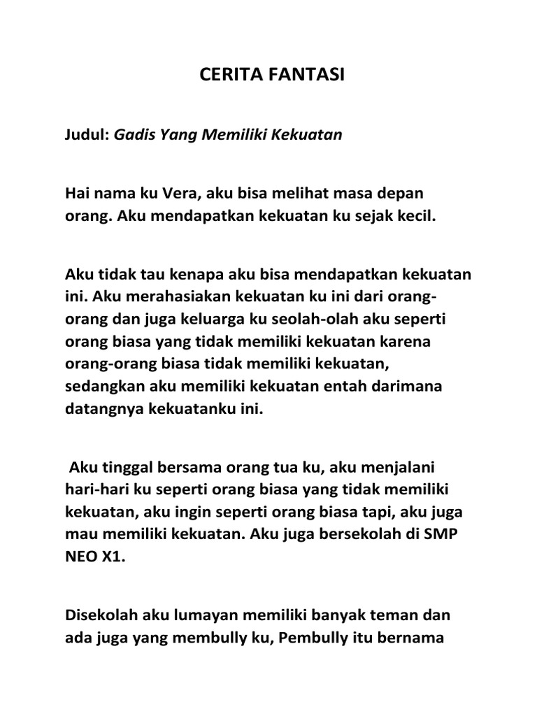 Cerita Fantasi | PDF