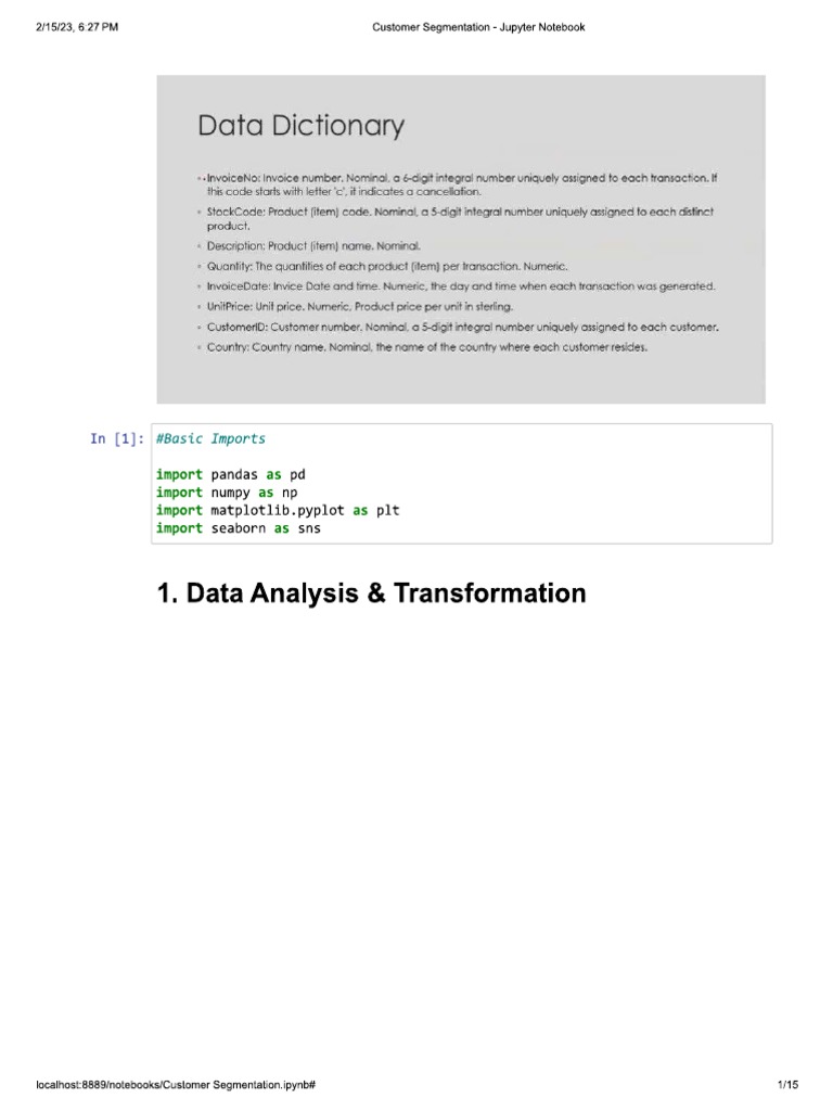 Customer Segmentation Via Kmeans Pdf