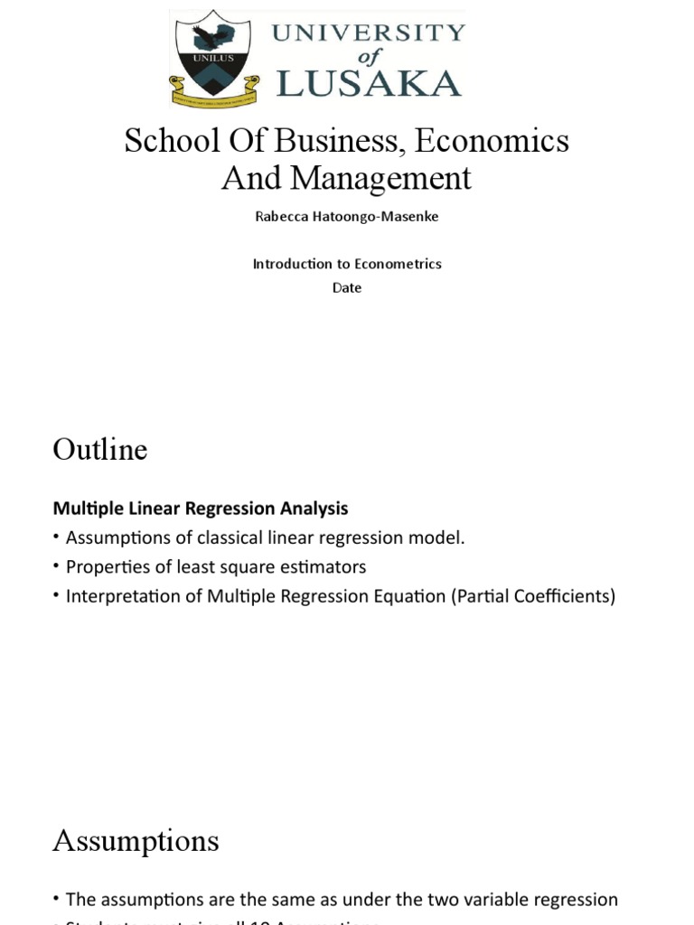 Multiple Regression | Download Free PDF | Ordinary Least Squares | Regression Analysis