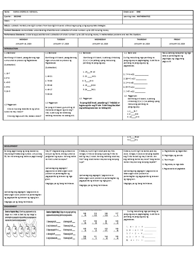 Q2 Math1 Week 7 | PDF