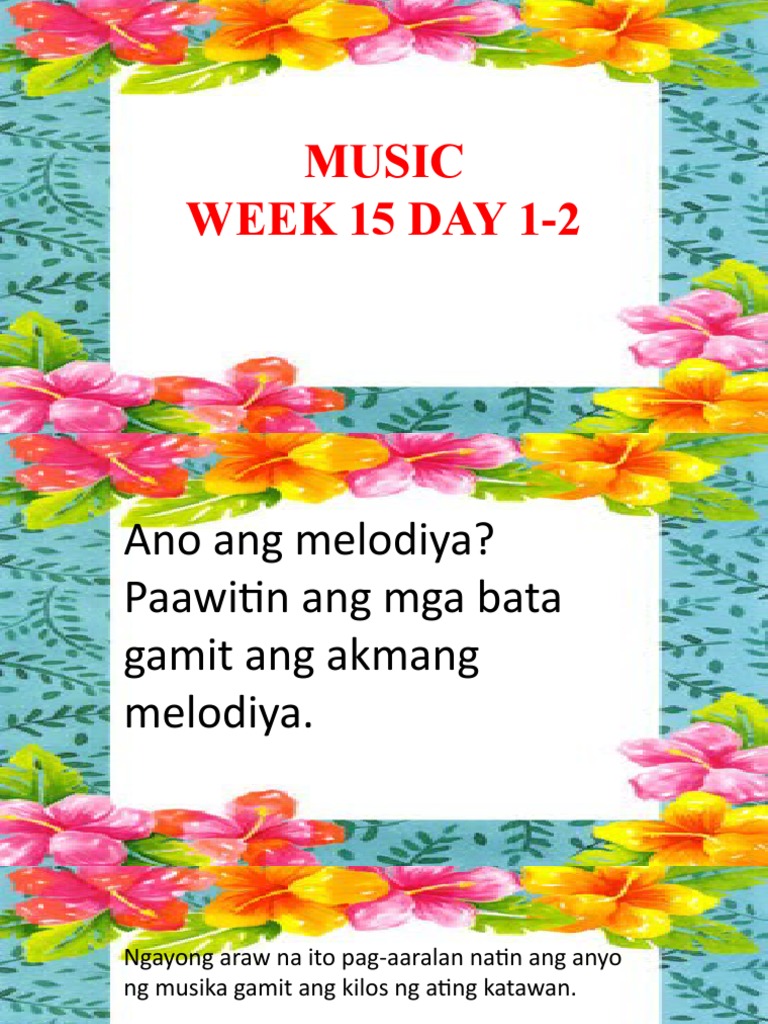 WEEK 15 MAPEH Day 1 5 | PDF