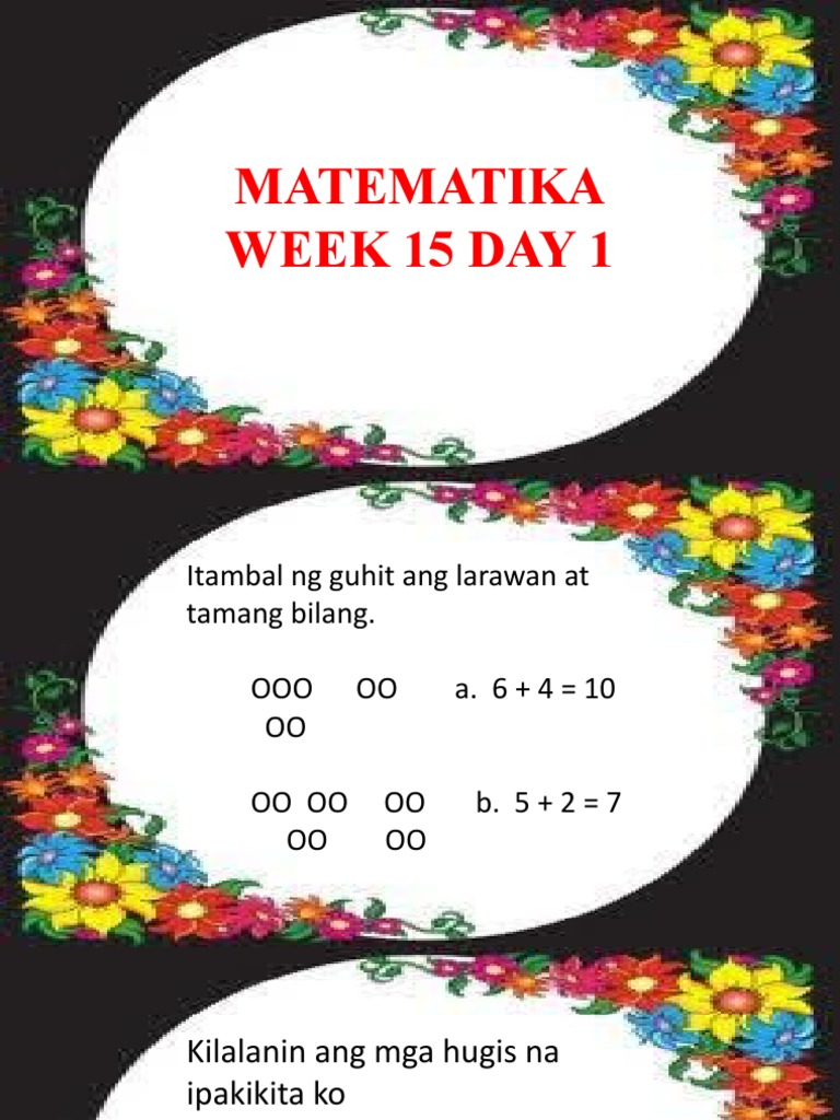 Week 15 Math Day 1 5 | PDF