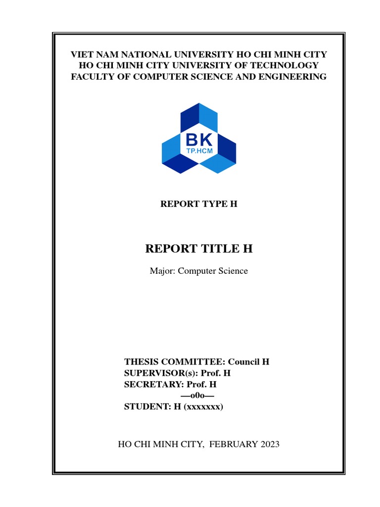 Hcmut Thesis Template | Download Free PDF | Science | Computing