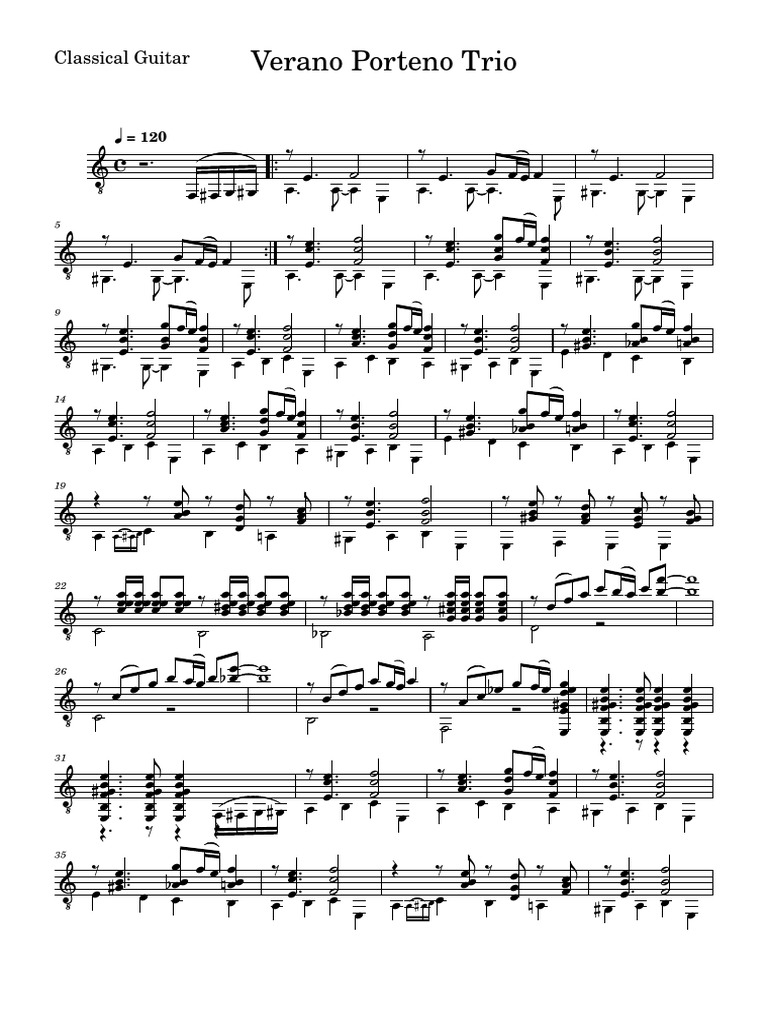 Trio-Classical Guitar | PDF