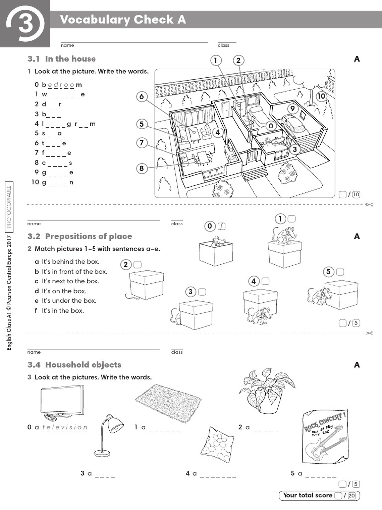 ECA1 Tests Vocabulary Check 3A | PDF | Linguistics | Human Communication