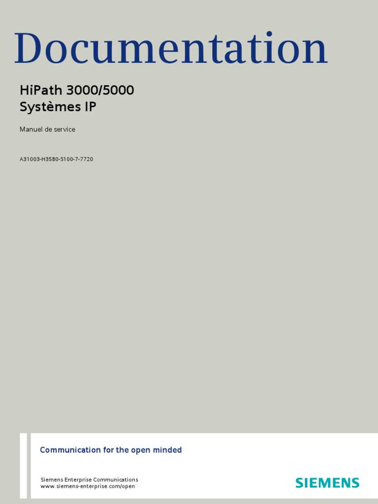 Hipath 3000 Man | PDF | Électrotechnique | l'Internet
