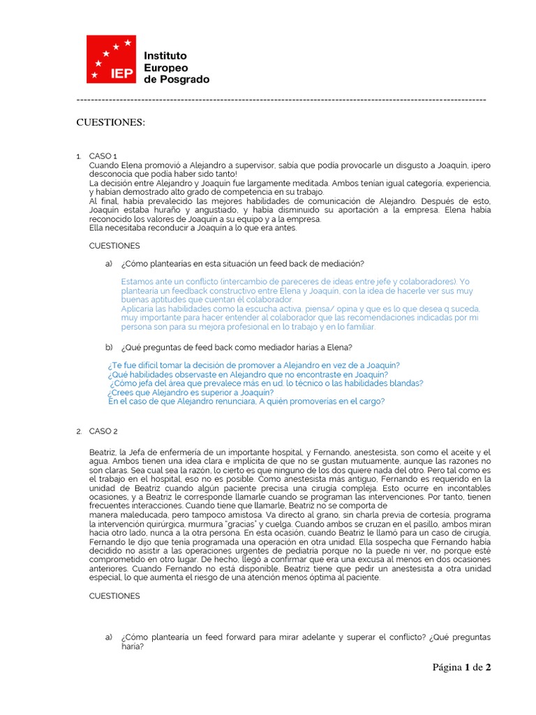 IEP-LEAE - U2 - Caso Práctico | PDF