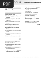 Focus 2 2ed MiniMatura Unit 3 ANSWERS | PDF