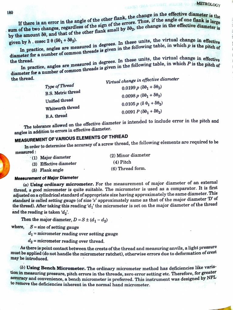Analysis of Methods for Measuring Thread Geometry Parameters such as ...