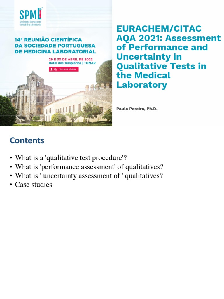 Qualitative Test Performance Assessment | PDF | Sensitivity And ...
