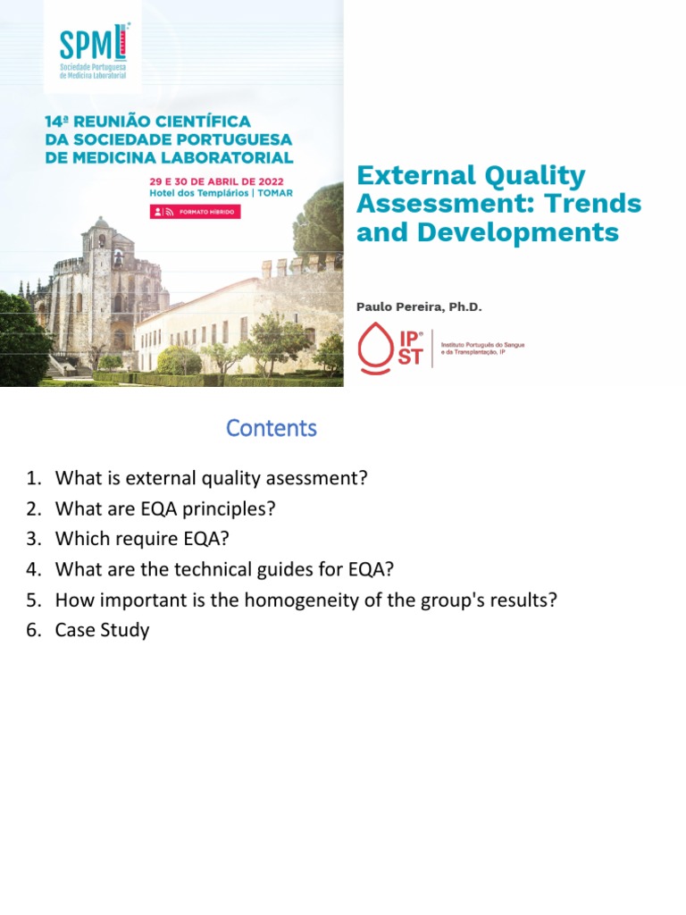 External Quality Assessment: Trends and Developments | PDF | Risk ...