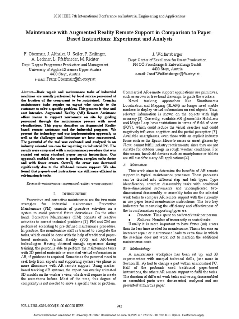 Obermair | PDF | Augmented Reality | Computing