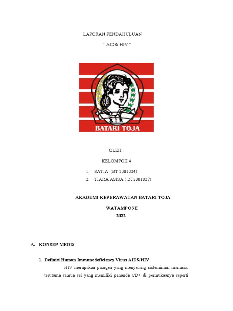 Laporan Pendahuluan Aids 2 | PDF