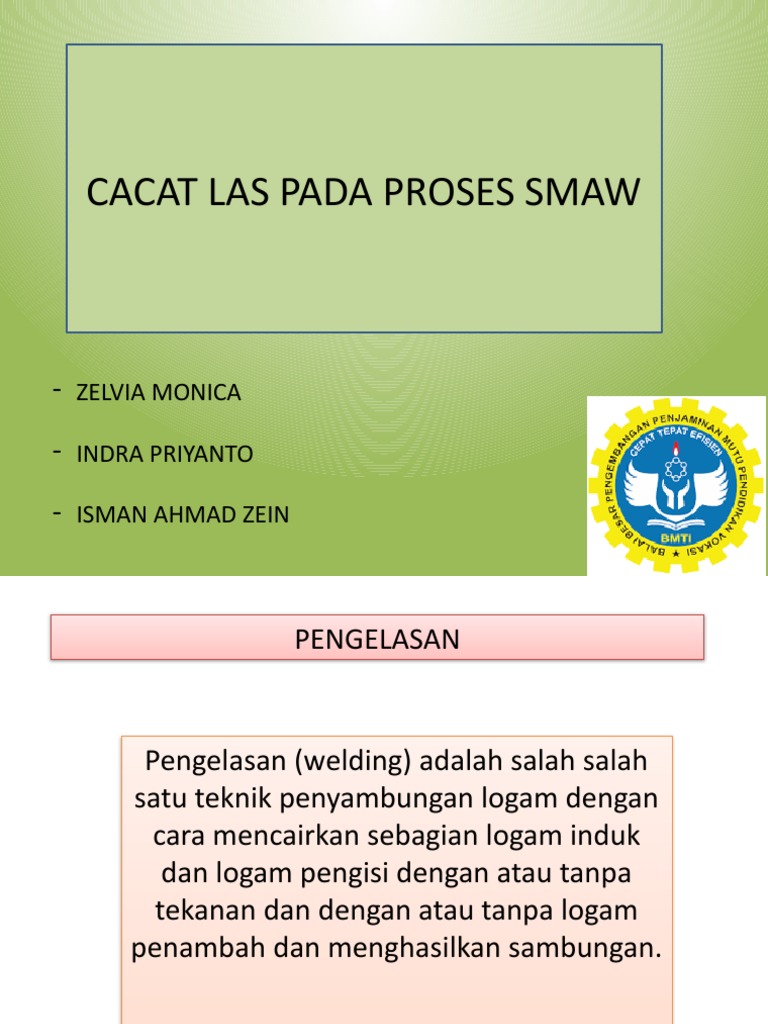 Cacat Las SMAW: Jenis dan Pencegahan | PDF