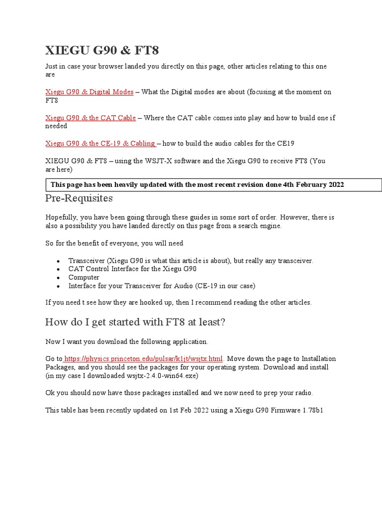 FT 8 | PDF | Bandwidth (Signal Processing) | Antenna (Radio)